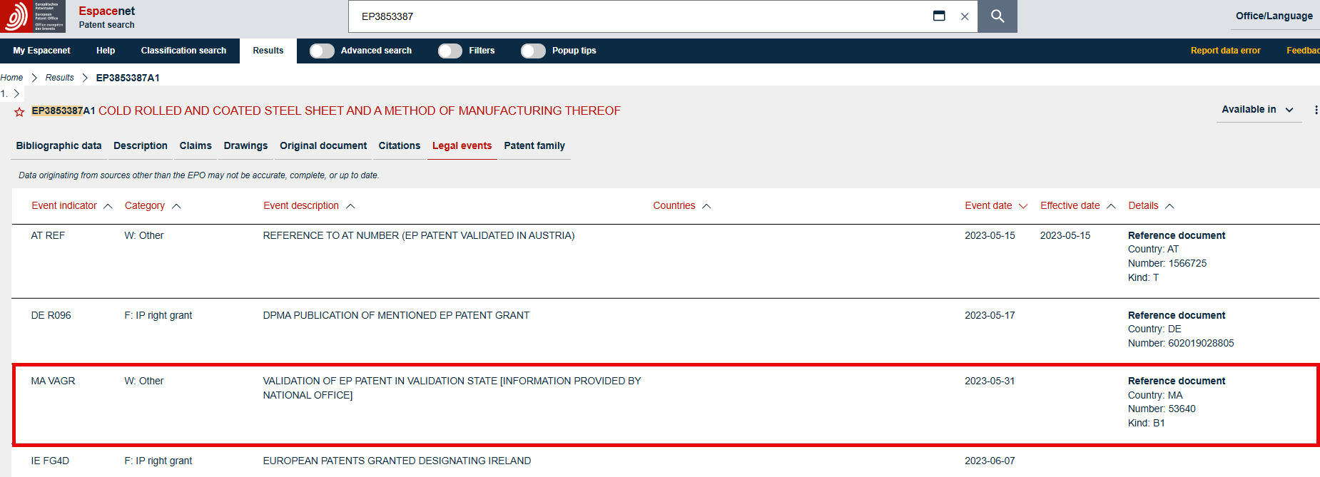 Patent Information on EPO validation states | epo.org